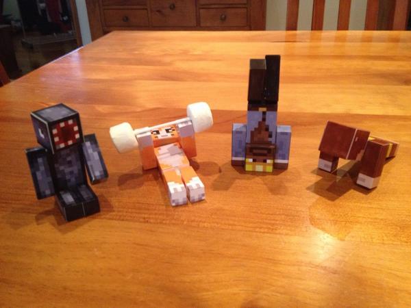 Minecraft Papercraft Bendable Iron Golem