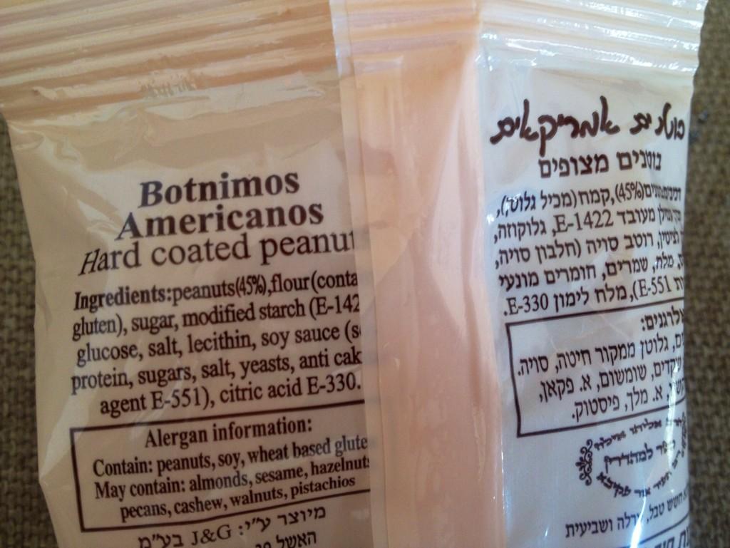 Changing the sub: Coated Peanuts : r/Israel