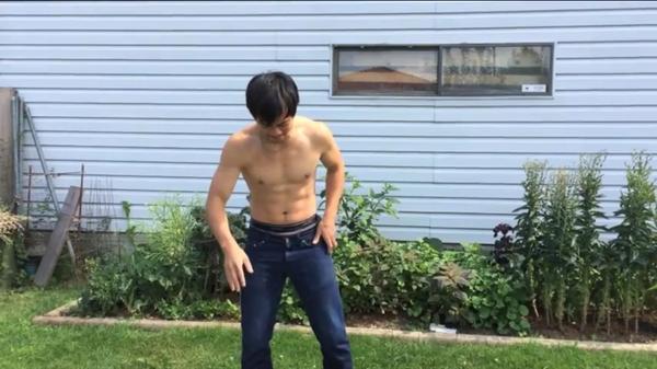Osric Chau Shirtless