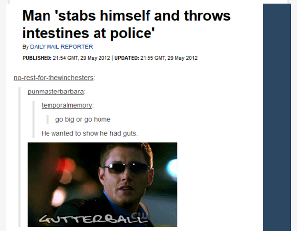 Supernatural Tumblr Posts