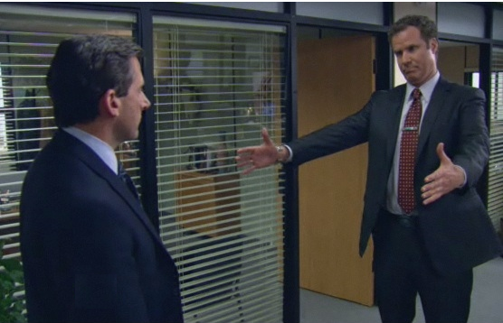 Awkward Hug The Office