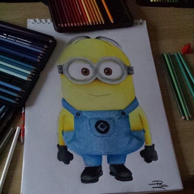 Minions Drawing In Pencil