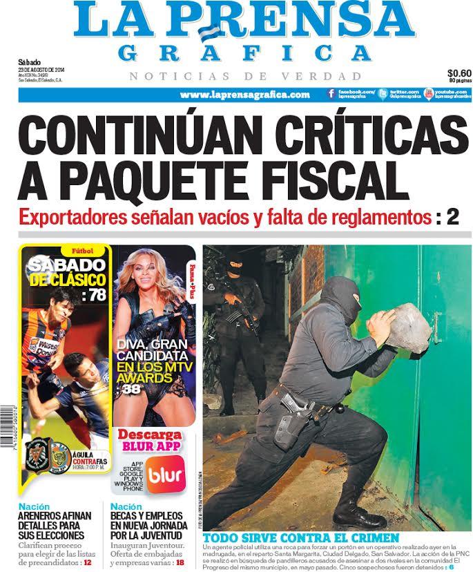 La Prensa Gráfica On Twitter Compartimos La Portadalpg De Este 22 8