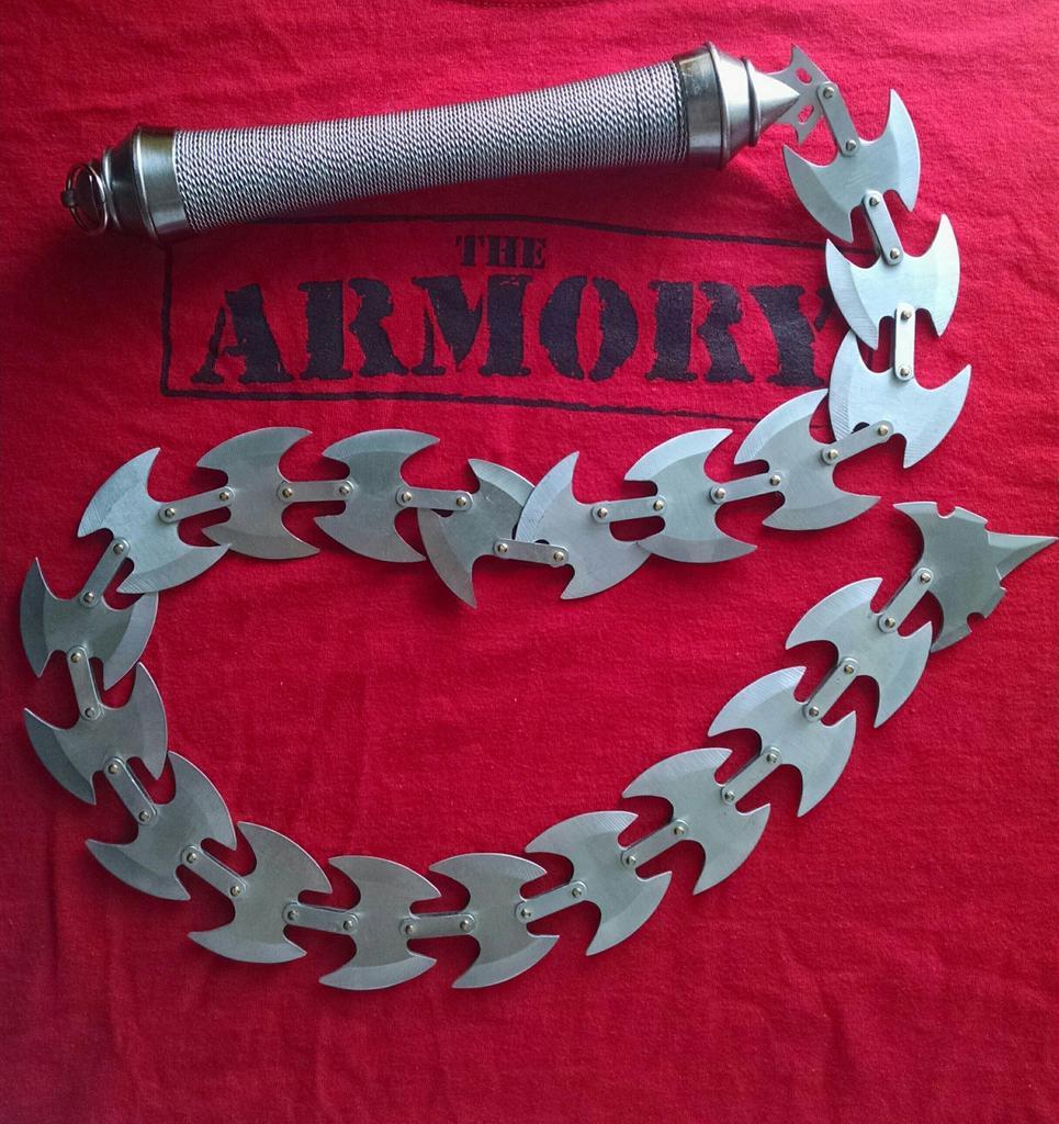 Razor Chain Whip Marian Militia Men's Bracelet Etsy