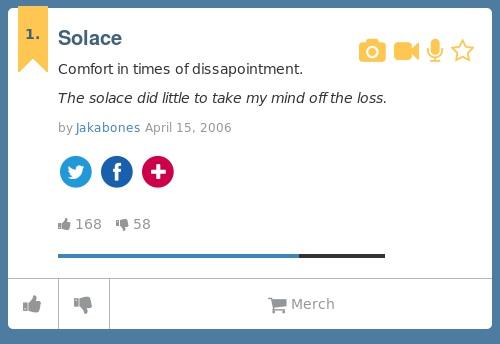 Solace Definition