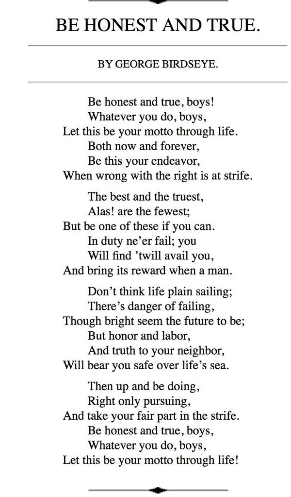 Poems About Honesty And Truth