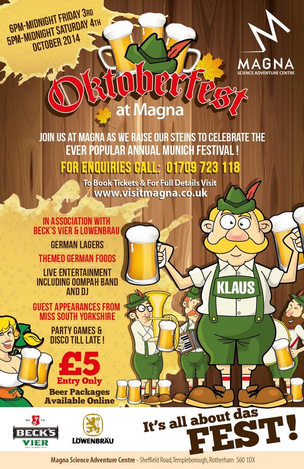 Past event – Oktoberfest at Magna, Rotherham | What's On Where