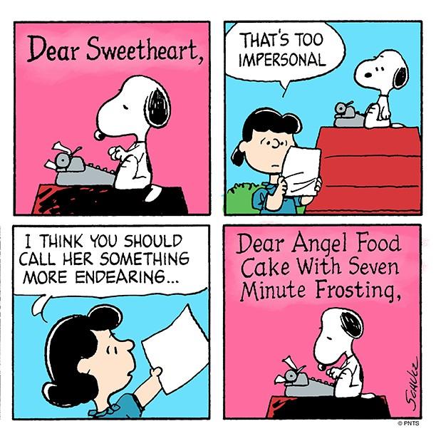Peanuts On Twitter Snoopy Writes A Love Letter ️ Qfg5hko8hs