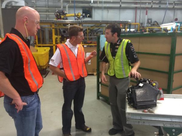 Crew chief keithrodden and jamiemcmurray visit Textron Kautex plant in ...