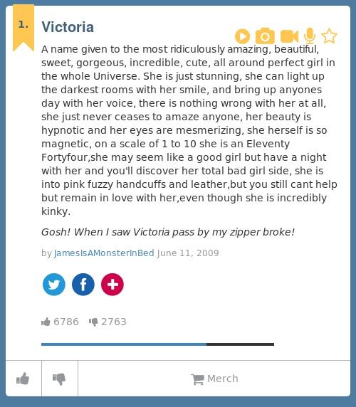 The Name Victoria Means