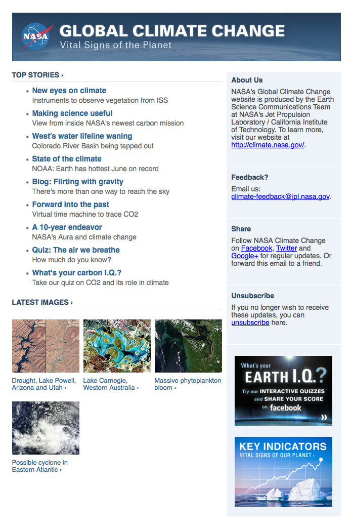 NASA Climate (@EarthVitalSigns) | Twitter