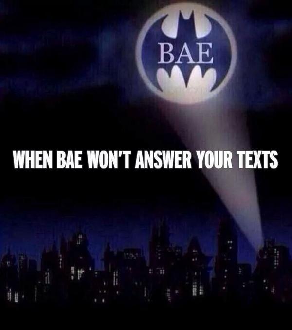 Bae Bat Signal Meme