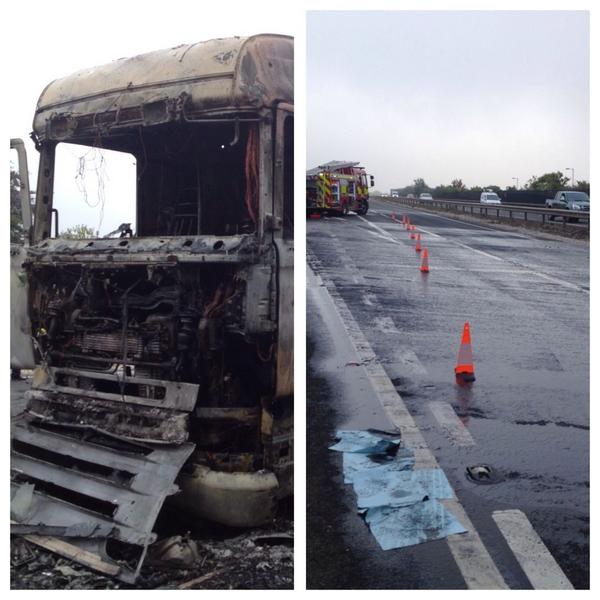 A64 eastbound closed after lorry fire | Calendar - ITV News