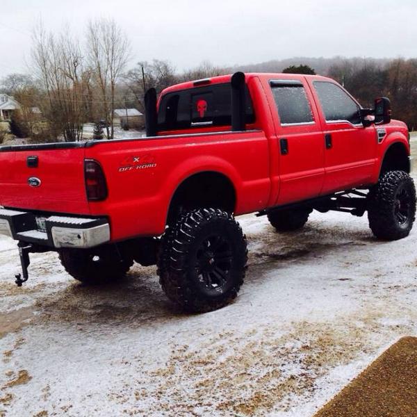 Lifted Trucks With Stacks