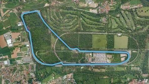 Una foto aérea del circuito de monza. parece fácil desde arriba ...