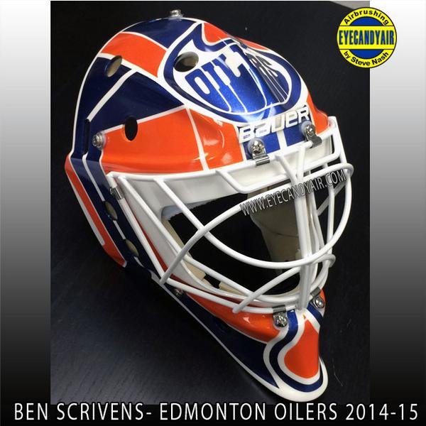 Cam Talbot's new Oilers mask : r/hockey