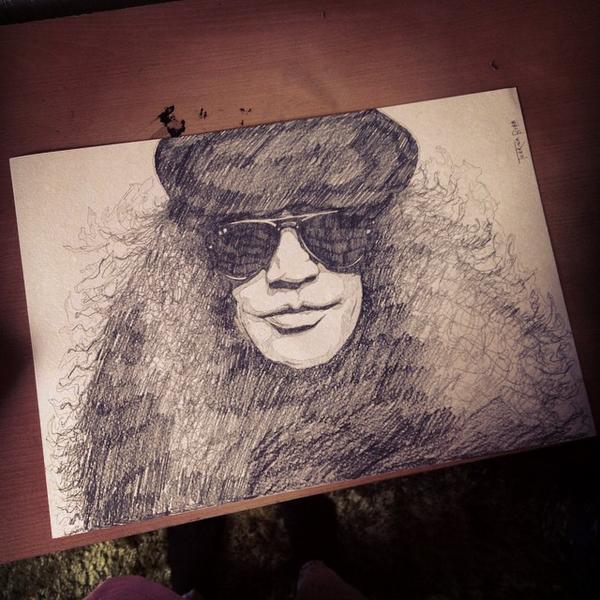 Slash. hoping to do a massive painting of him soon #uni #project #art # ...