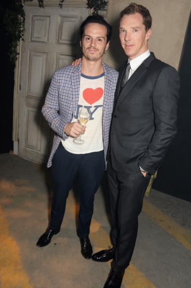 Andrew Scott And Benedict Cumberbatch Holding Hands