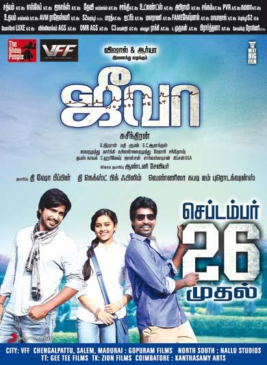 Sri Divya , Vishnu and Soori in Jeeva Poster | Veethi