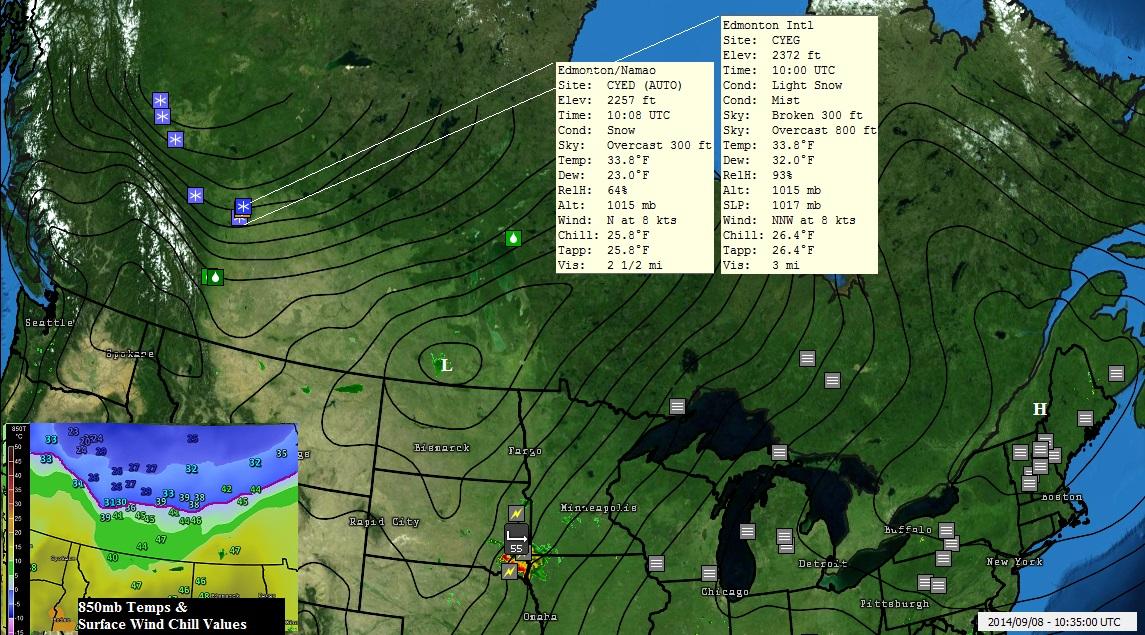 First major snow of the season in Alberta (snowfalls, warmest, day ...