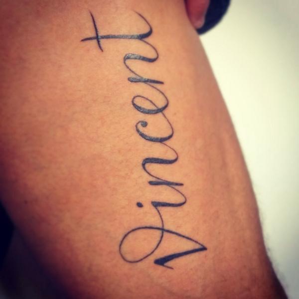 Vincent Name Tattoo