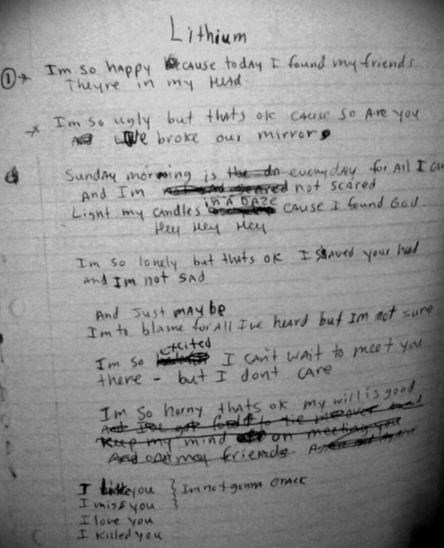 Lithium Nirvana Lyrics