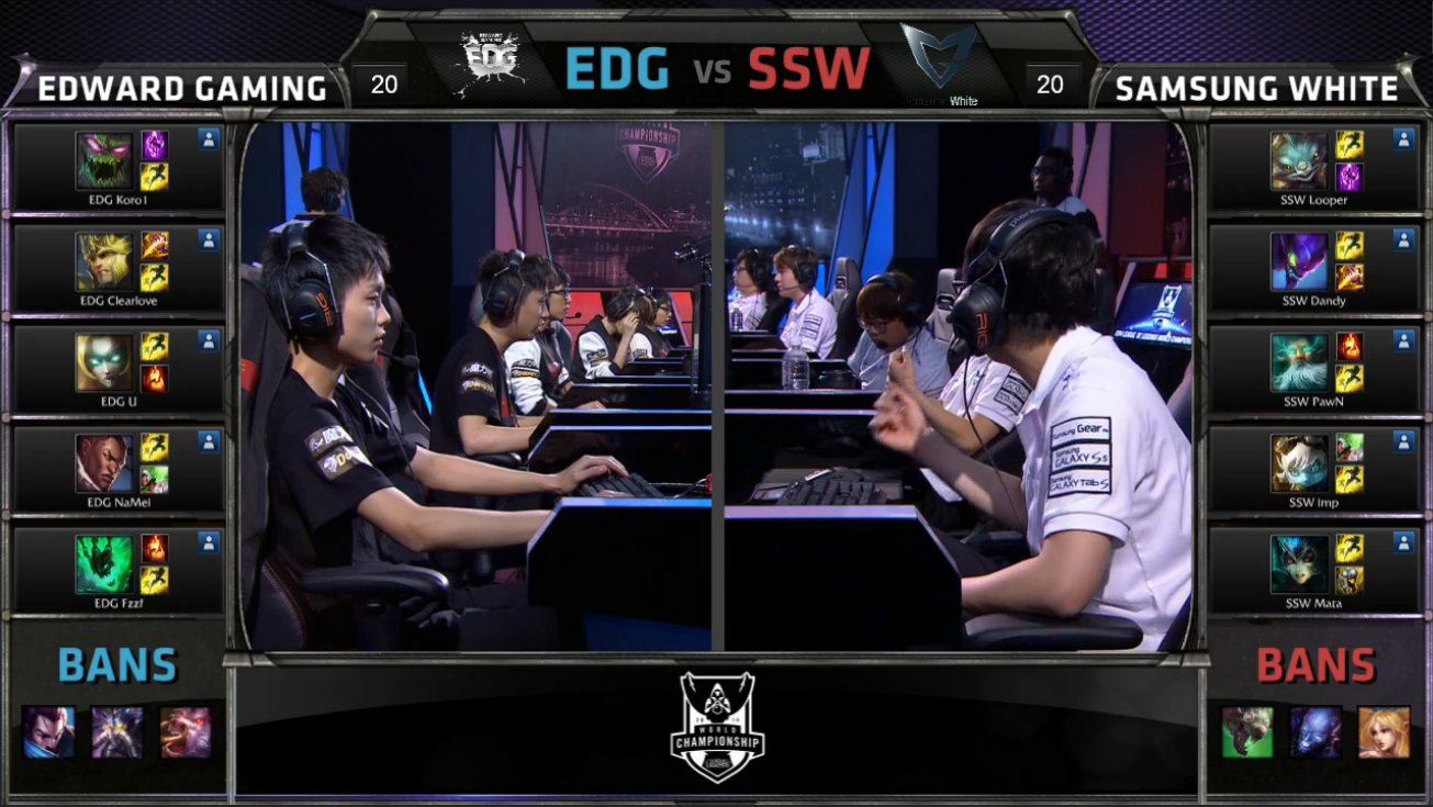 LoL Esports on Twitter: "Picks and bans for EDG vs SSW! #Worlds http://t.co/xwX2aL2Azu" / Twitter