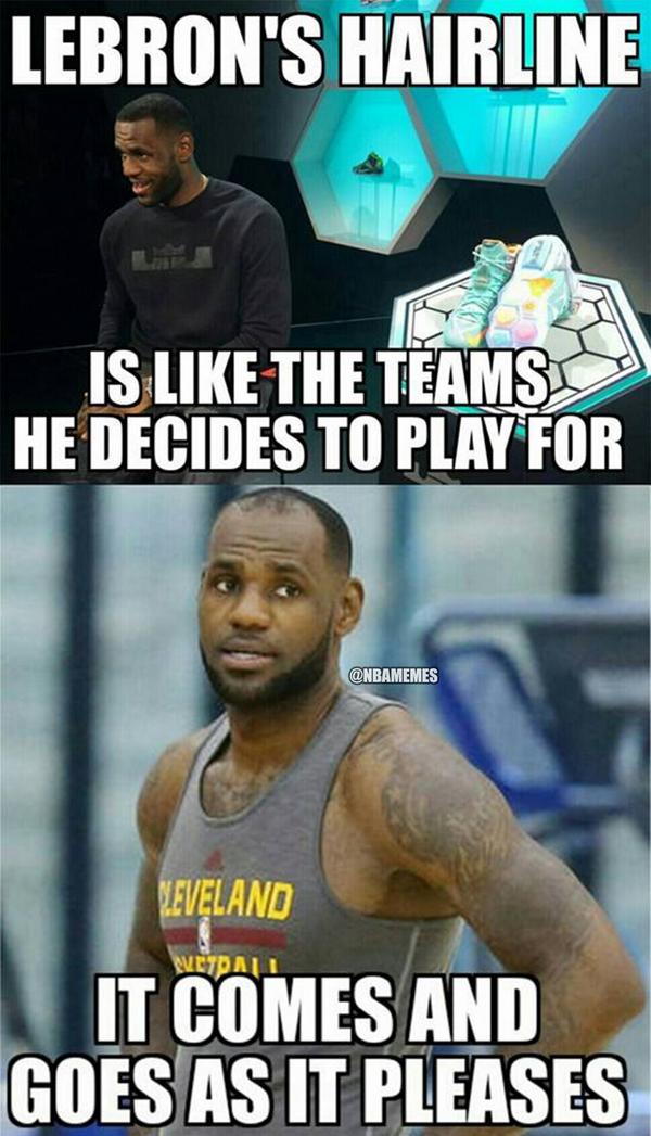 Lebron James Funny Pictures Hairline