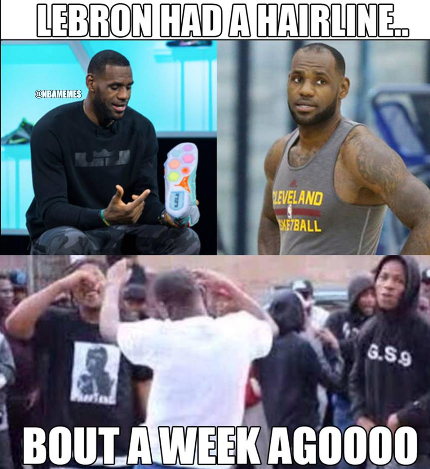 Lebron Hairline Meme
