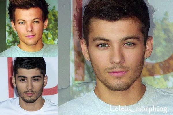 One Direction Morphed Together