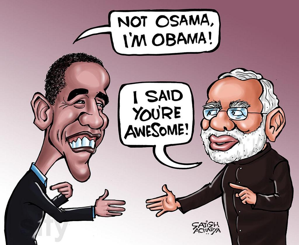Barack Obama Funny Cartoon