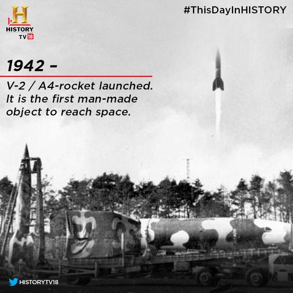 ThisDayInHISTORY 1942 – The V-2 /A4-rocket from Germany became the ...