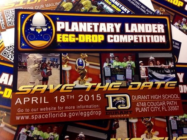 FL TEACHERS Save April SpaceFlorida Planetary Lander Egg Drop ...