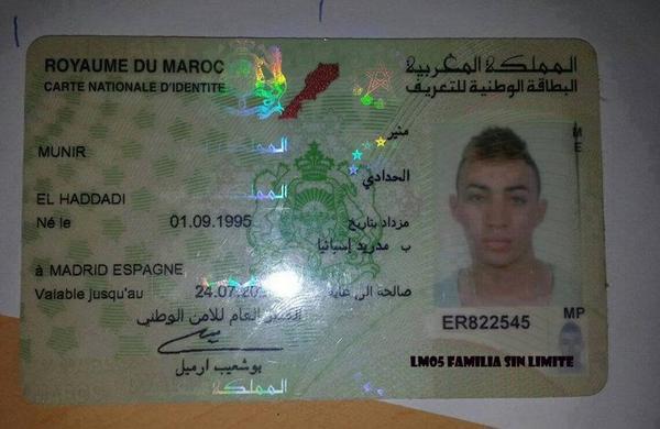 #munir a bien une carte d'identité marocaine. l'espagne le savait, et l ...