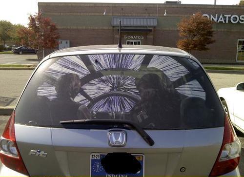Millennium Falcon Window Decal