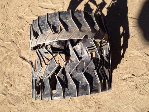 Mars Rover Wheel Damage