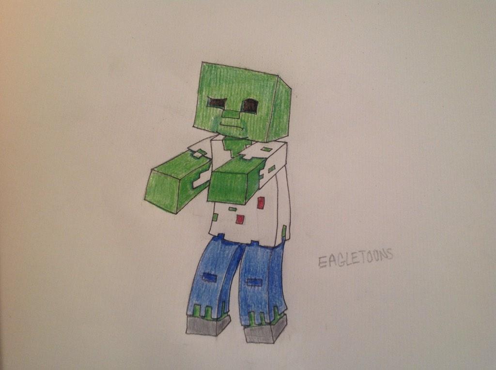 Minecraft Zombie Drawing