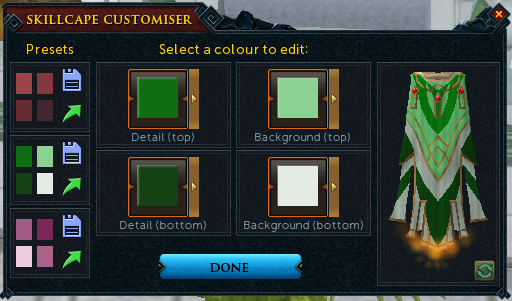 Presets for Max/Comp cape coming. : r/runescape