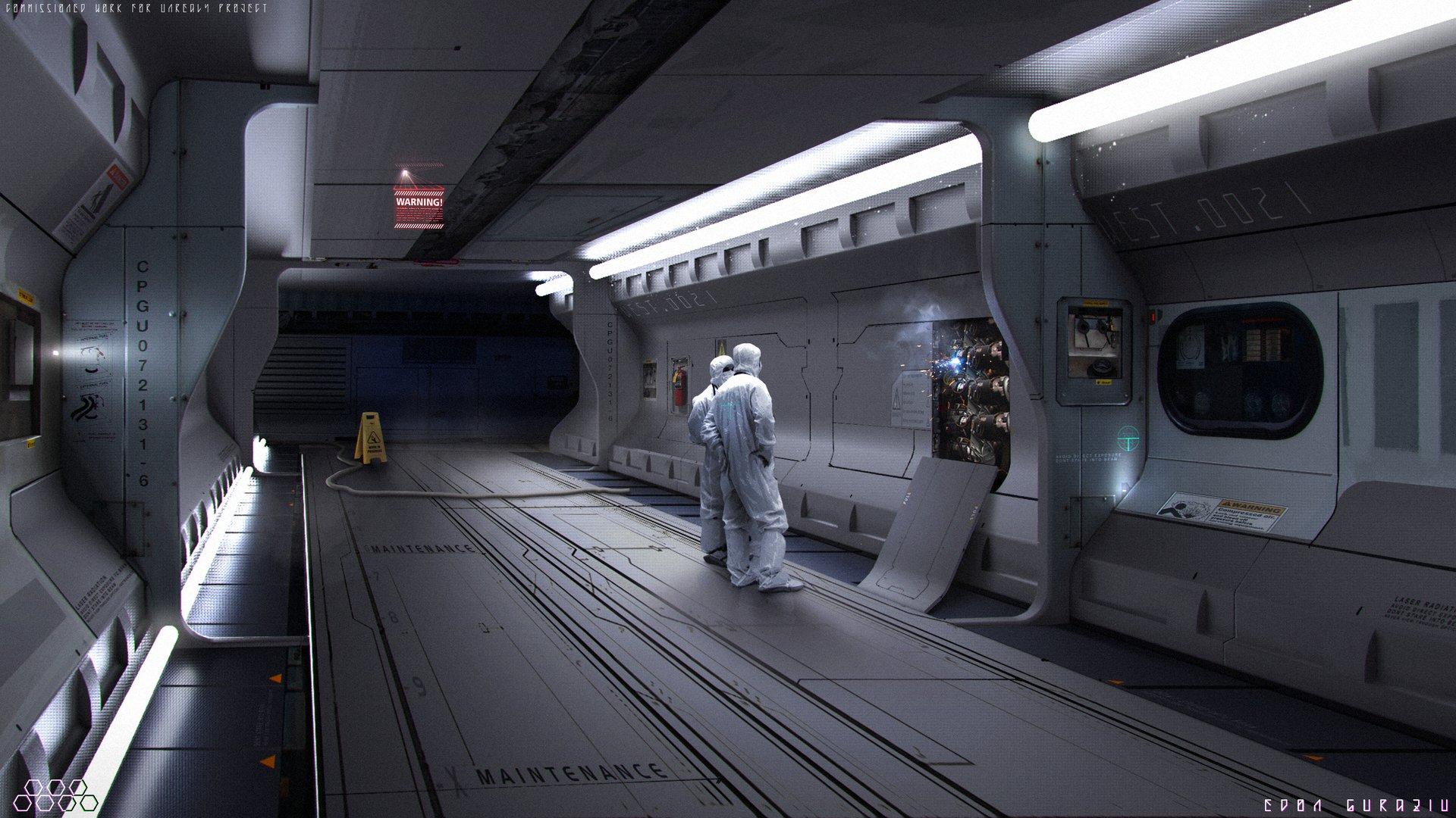 Spaceship Interior Concept Art