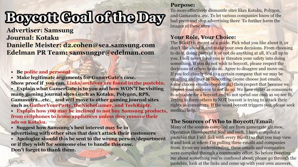 Boycott Up! (Saturday 10/4/2014) - Target: Samsung - Take all your ...