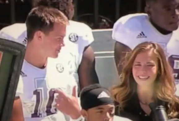 VIDEO: Texas A&M backup QB Kyle Allen chats with a young lady on the ...