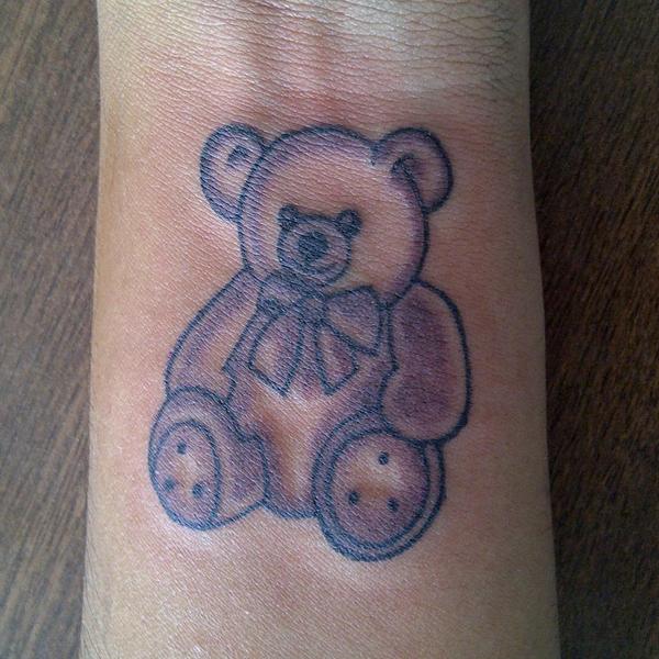 Teddy Bear Angel Tattoo