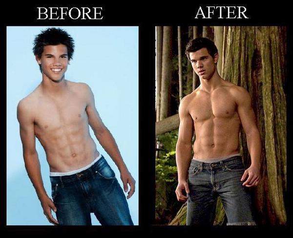 Taylor Lautner Before And After Muscles