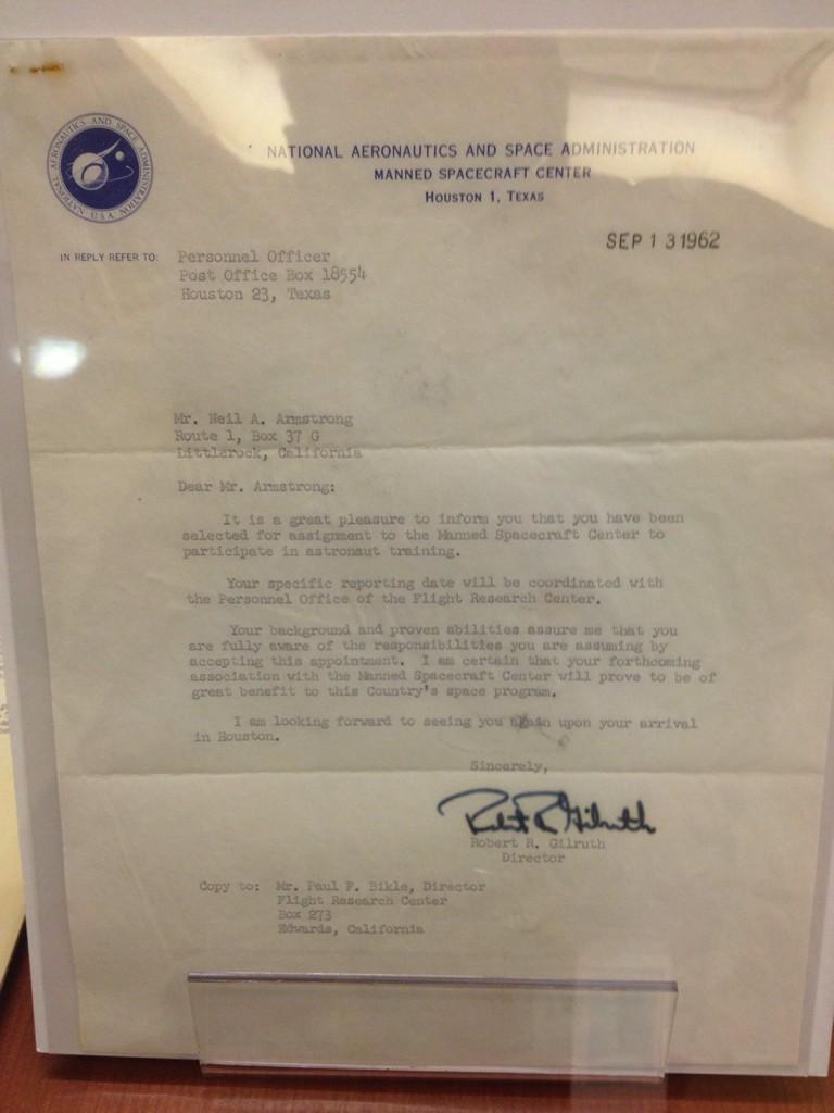 Nasa Letter Of Acceptance Cover Letter Dated June 21, 1971, From APL