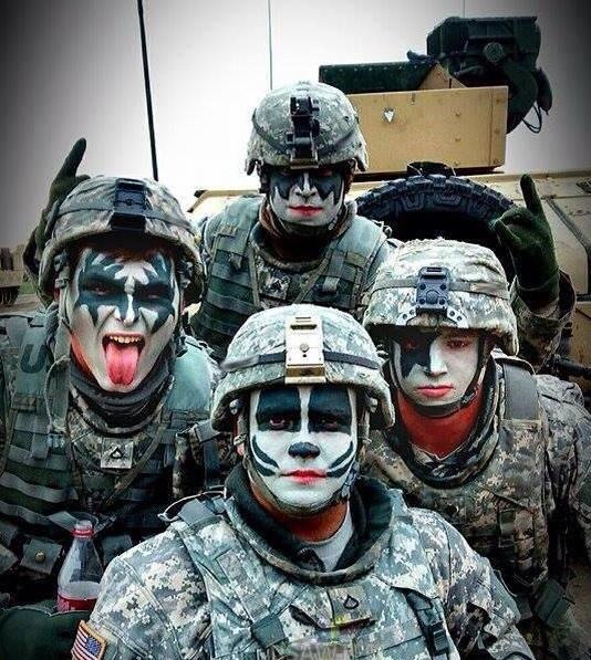 Camo Face Paint Awesome