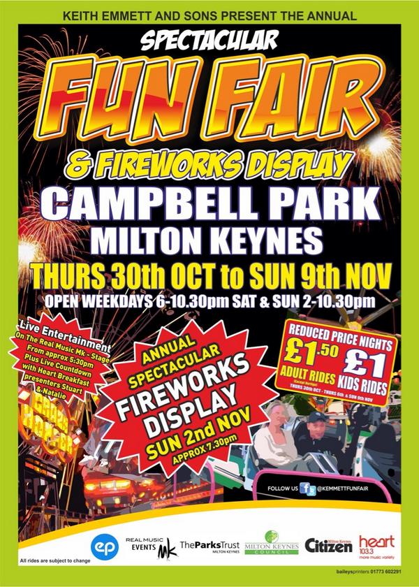 Past event – Spectacular Fun Fair and Fireworks Display, Milton Keynes ...