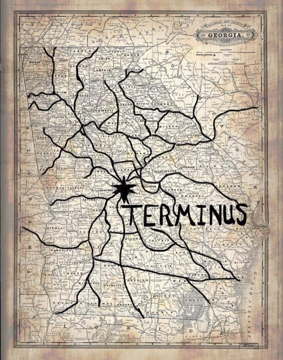 Walking Dead Terminus Sign
