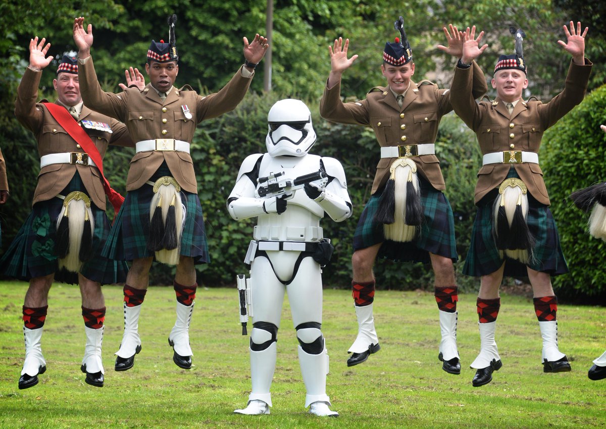 Soldiers from 4th Battalion Royal Regiment of Scotland enjoy time with ...