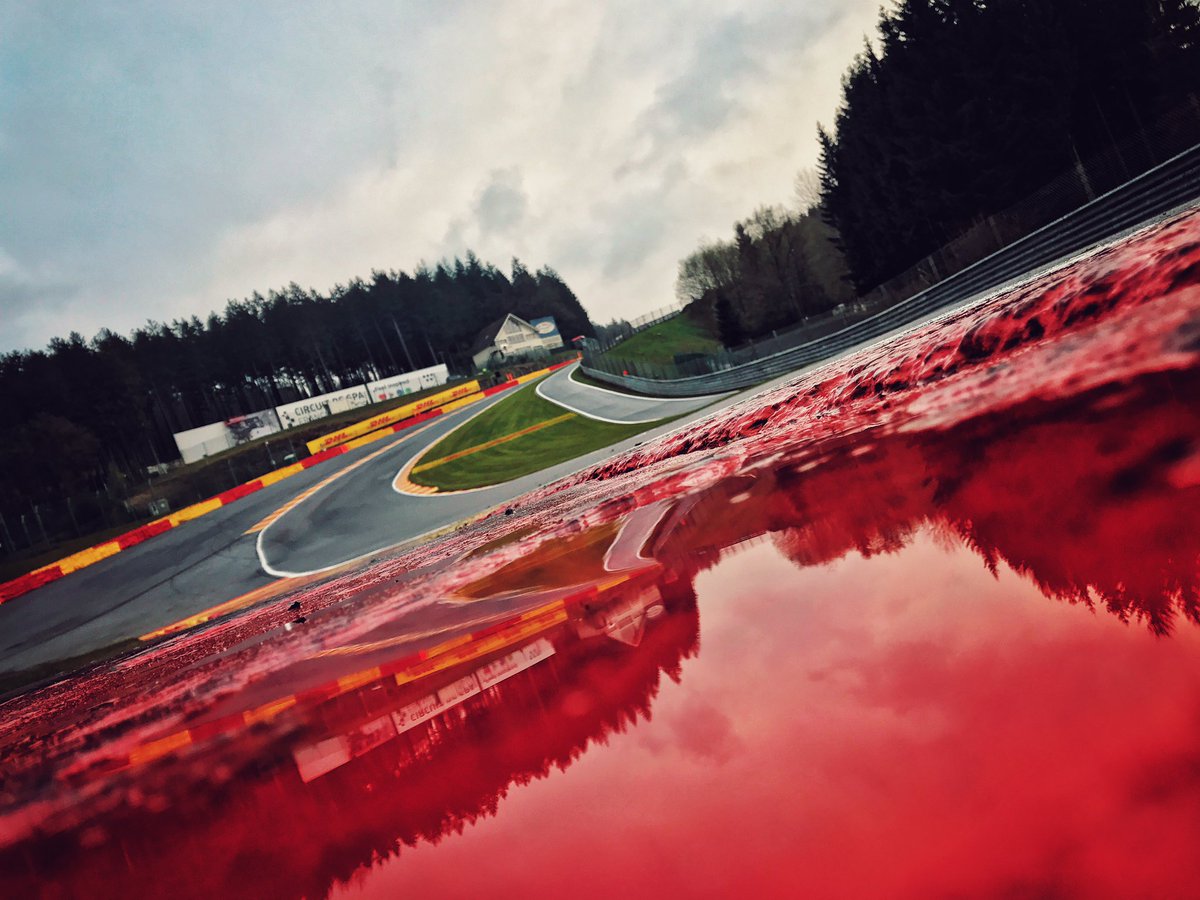 Eau Rouge after a few drops of rain this afternoon. WEC6hSpa | FIA ...
