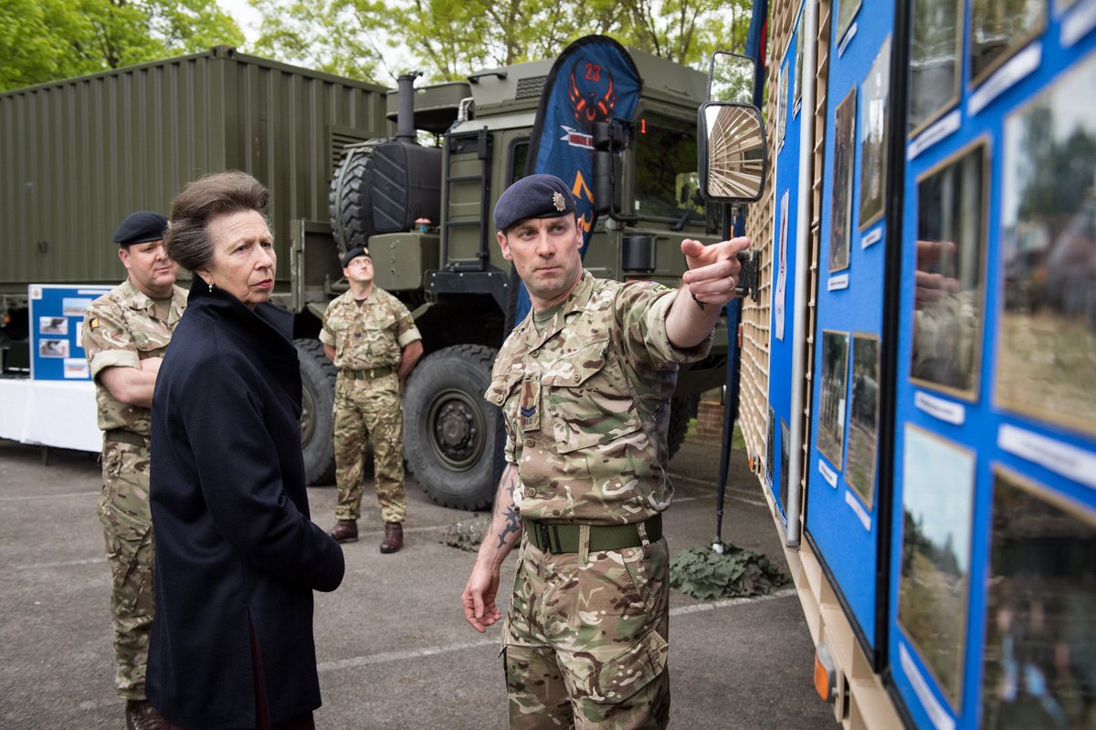 Personnel from 1st Support Regiment Royal Logistic Corps host HRH The ...